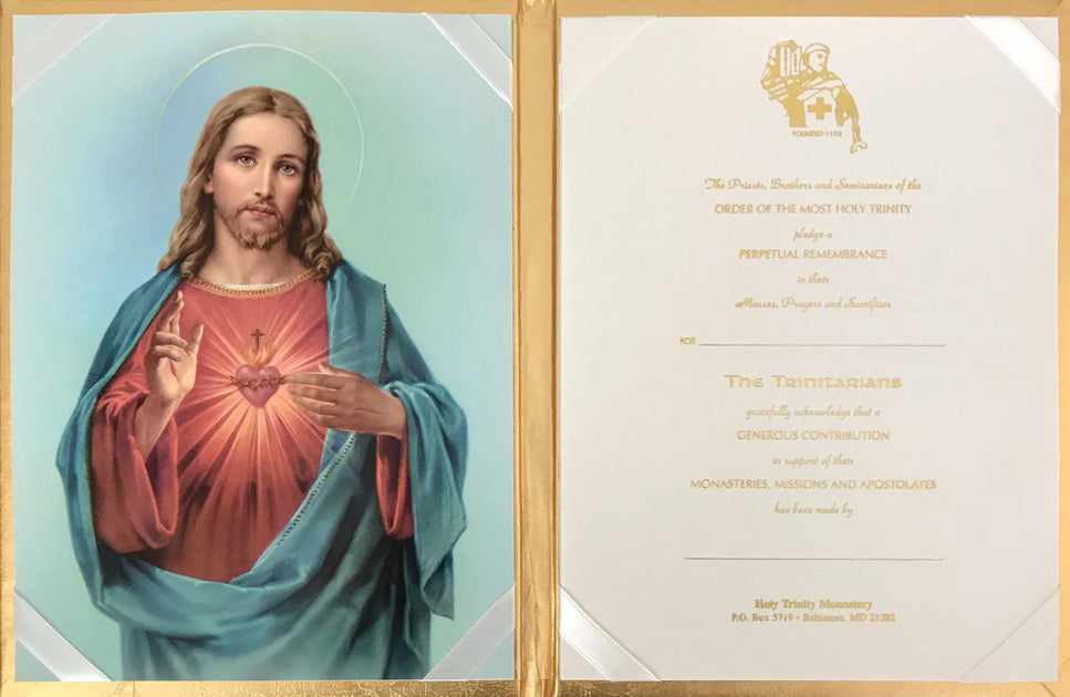 Perpetual Mass Enrollment and Deluxe Padded Gold Card – The Trinitarians